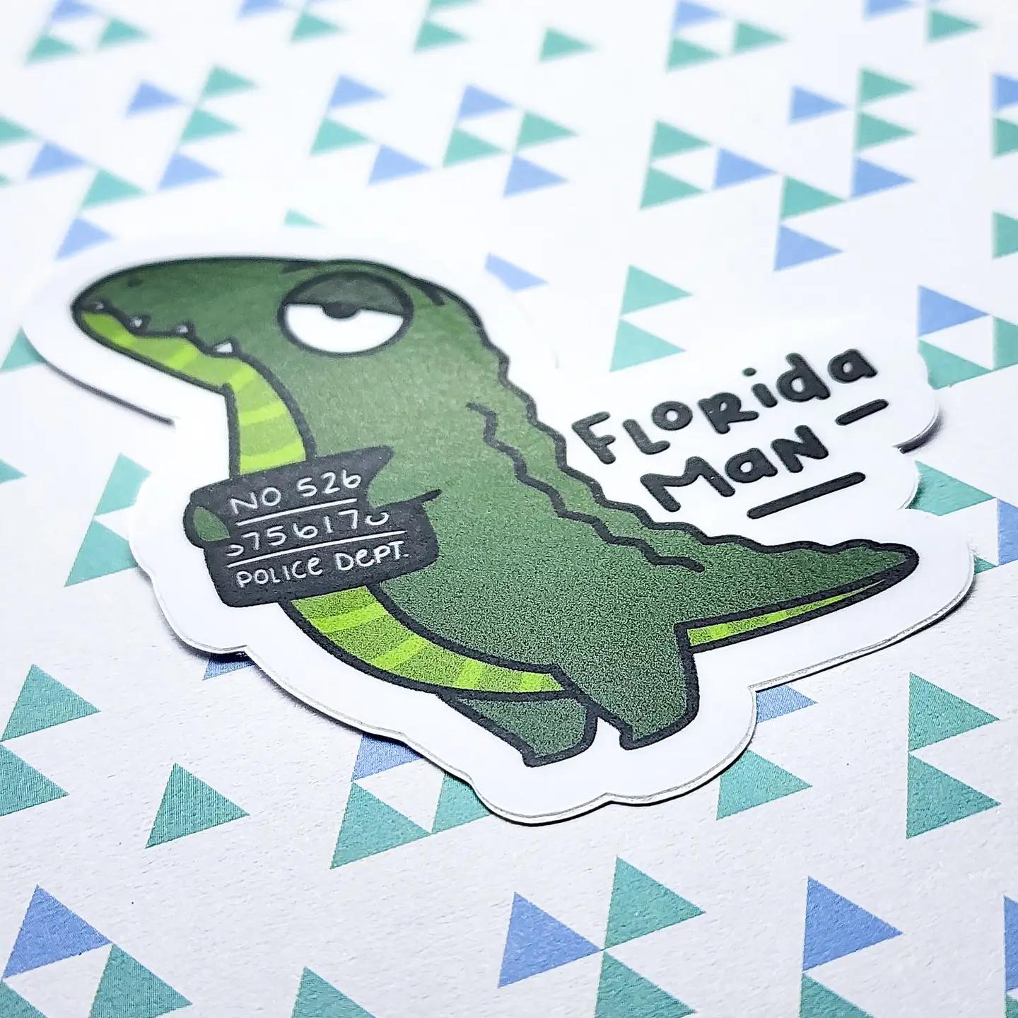 Florida Man Vinyl Sticker – MoreFun