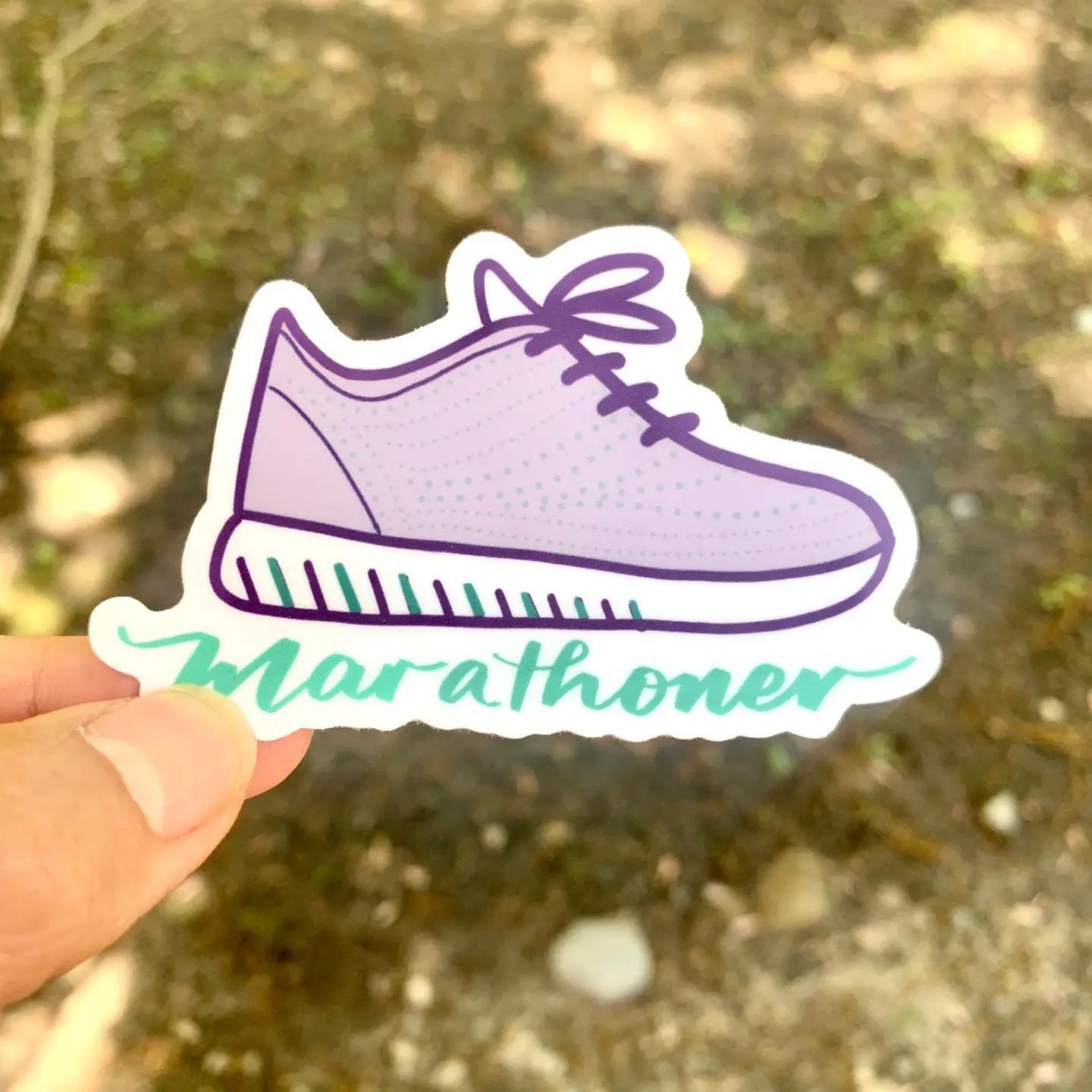 Marathoner Sticker, Marathon Runner Sticker, Marathon Gift – MoreFun