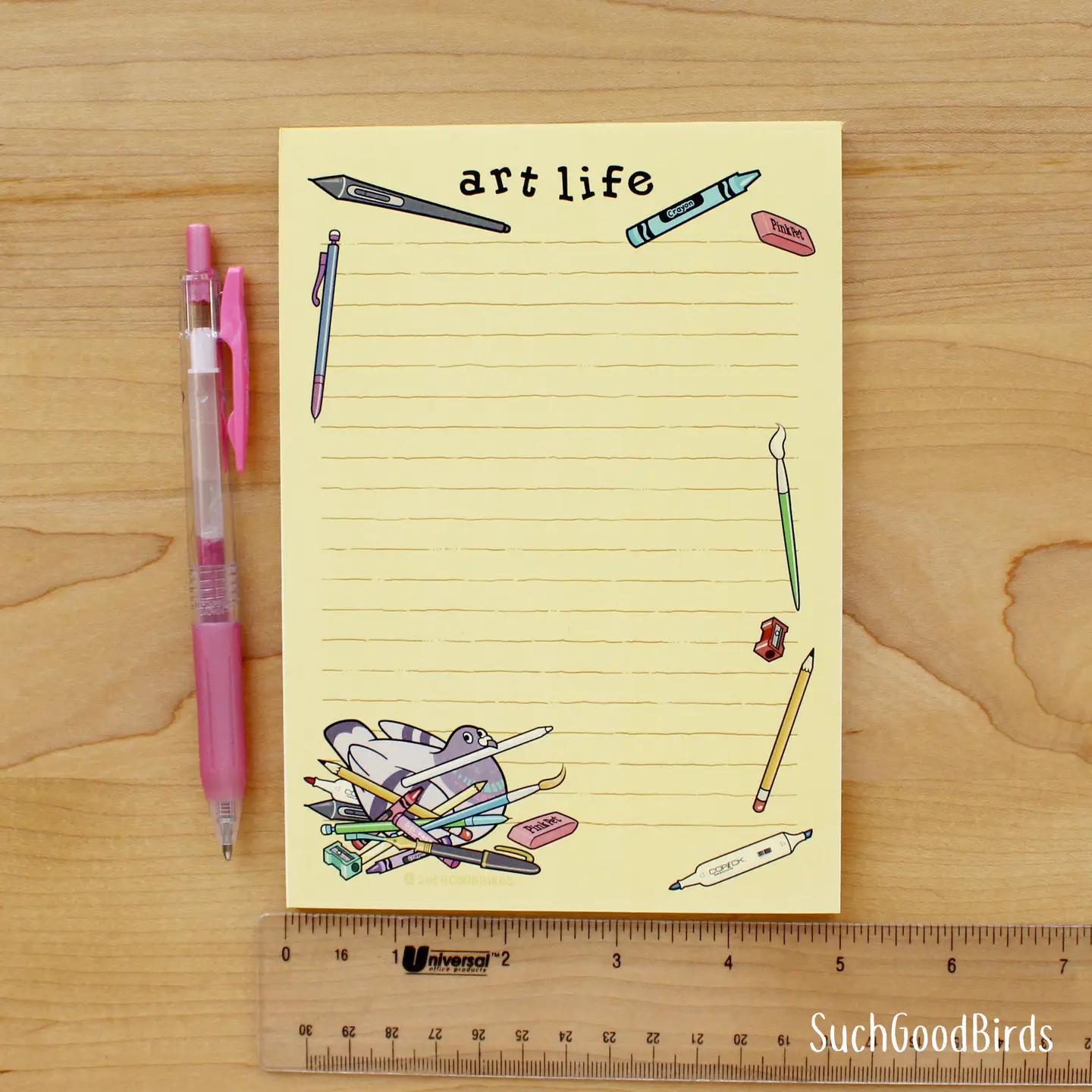 Pigeon Art Life 5"x7" Note Pad – MoreFun