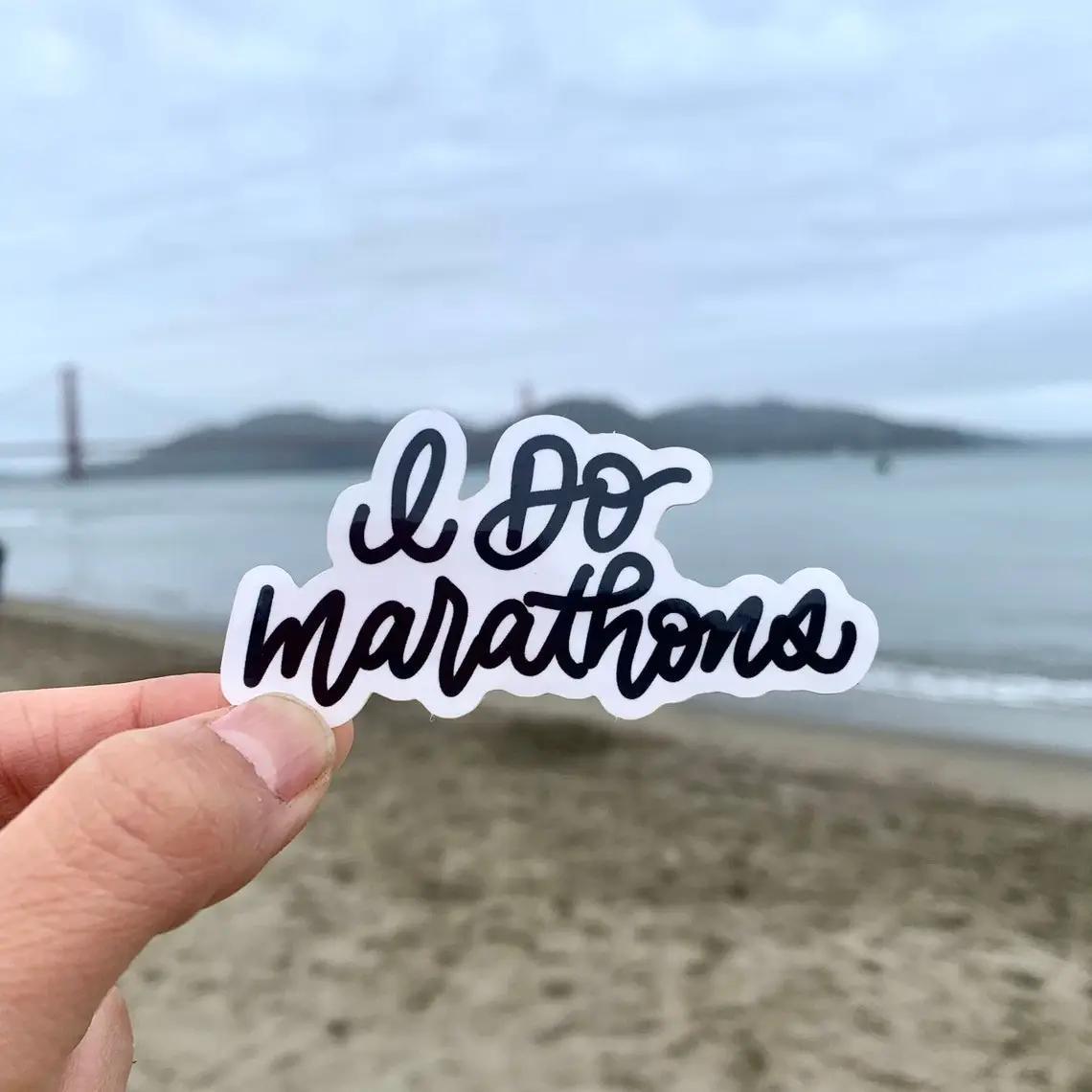 I Do Marathons Sticker – MoreFun